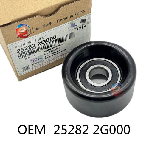 Genuine 252822G000 Drive Belt Tensioner Pulley For Hyundai Kia 2.0 2.4L ...