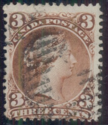 CANADA #25a Used w/watermark clearly showing, short perf, Scott $475.00 ...