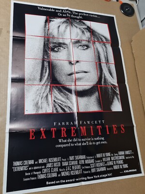 VINTAGE EXTREMITIES MOVIE POSTER ORIGINAL, EXTREMITIES LARGE MOVIE ...