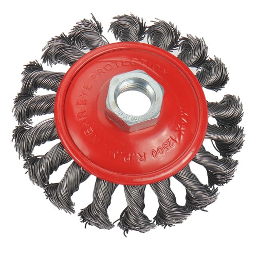 4" Twist Knot Wire Brush Wheel Angle Grinder Disc Rust Removal 5/8-11 ...