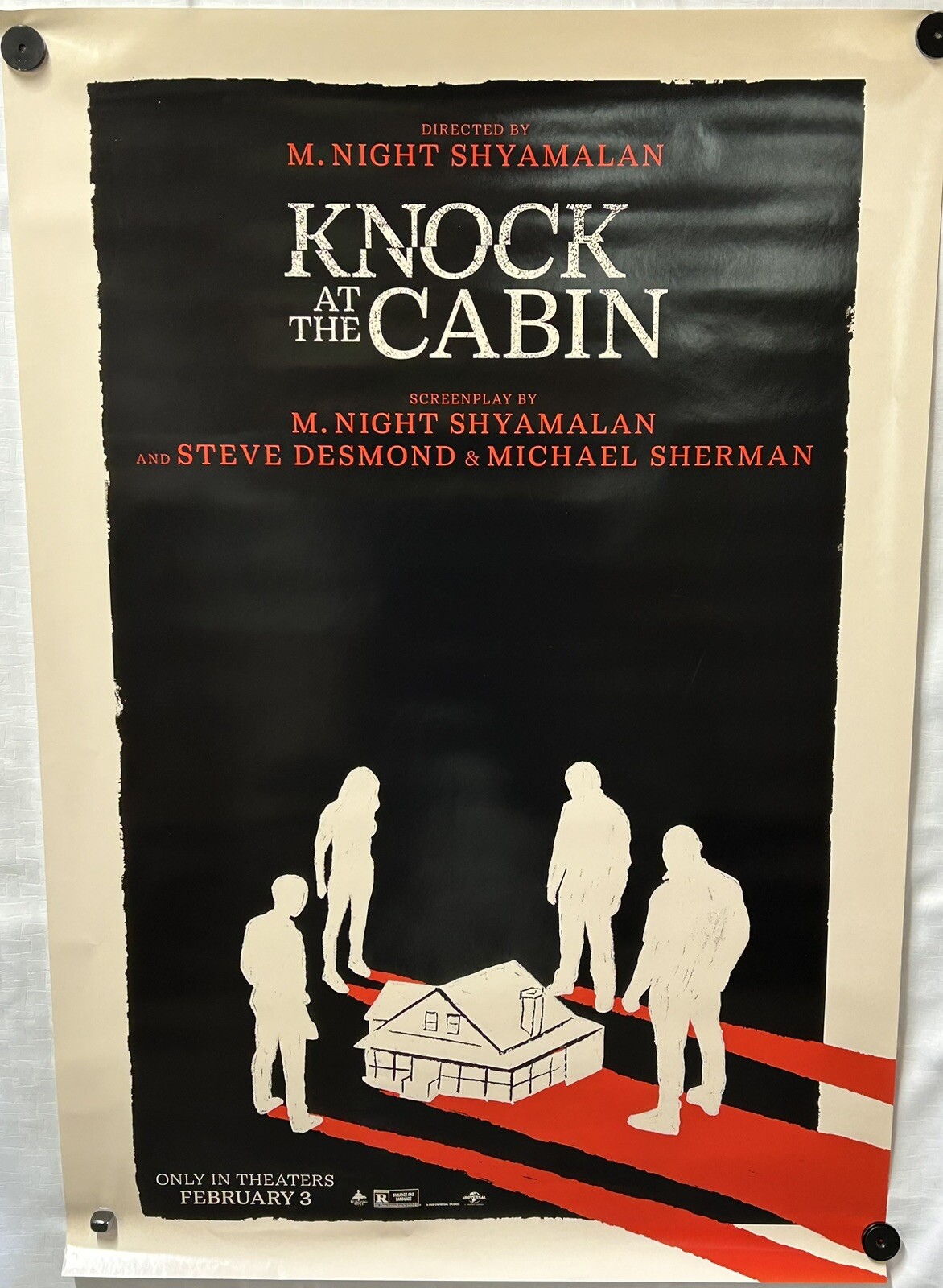 Knock at The Cabin 27" x 40" Double Sided Theatre Official Movie Poster ...