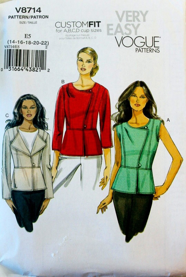 Vogue COAT JACKET CAPE Sew Pattern ~ U PICK! Misses & Plus Sz UC | eBay