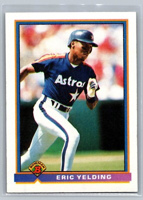 1991 TOPPS BOWMAN CARD # 557 Eric Yelding - Houston Astros | eBay