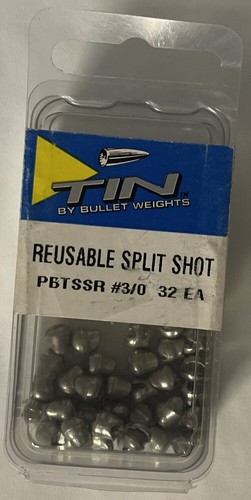 Tin By Bullet Weight Reusable Split Shot PBTSSR #3/0 42 EA | eBay
