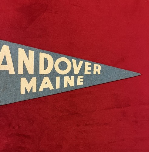 Vintage 17 Inch Andover Maine Travel Pennant with Original Stamp on the ...