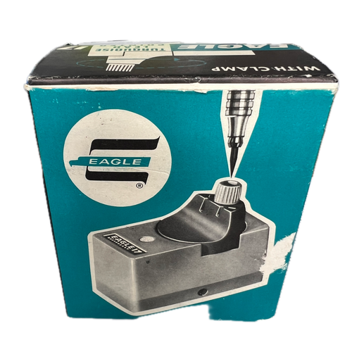 Eagle Lead Pointer Sharpener Vintage in box Weighted 17 Turquoise with ...