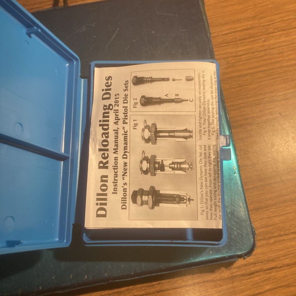 Dillon Precision 45 ACP 3 Die Set 14404 Carbide Reloading Dies | eBay