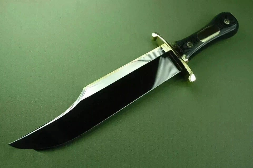 Alamo Musso Bowie Knife Handmade Micarta Handle Hunting Survival Knife ...