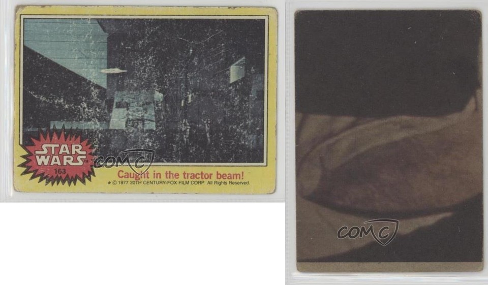 1977 Topps Star Wars Caught in the Tractor Beam! #163 09aq | eBay UK