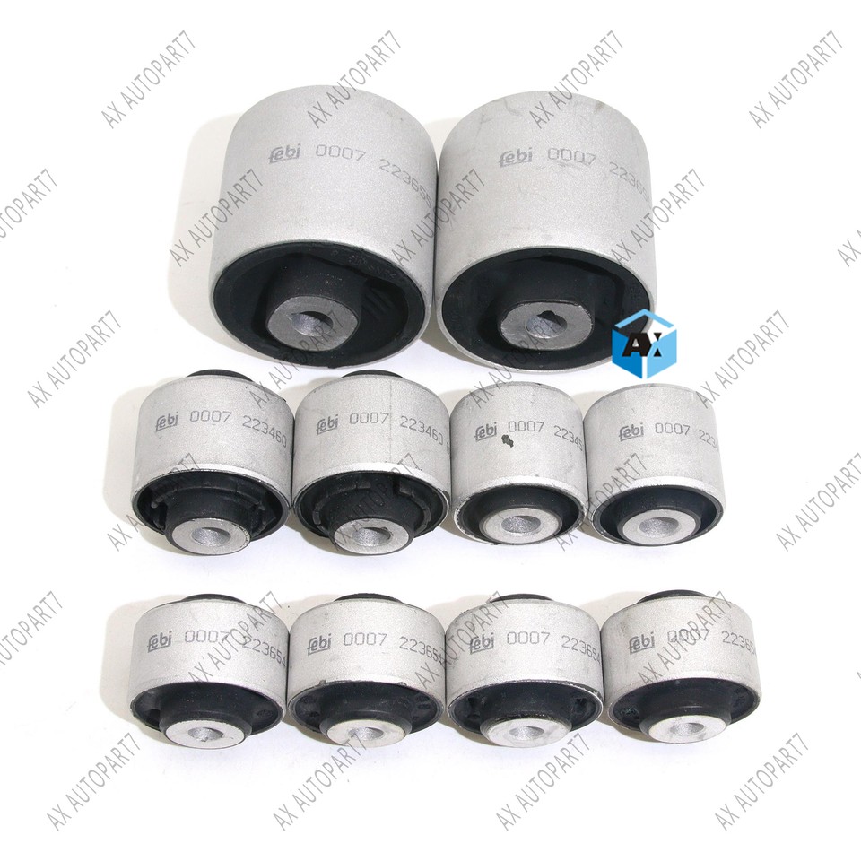 10X FEBI Front suspension control arm bushings kit for Audi A4 A5 Q5 A6 ...
