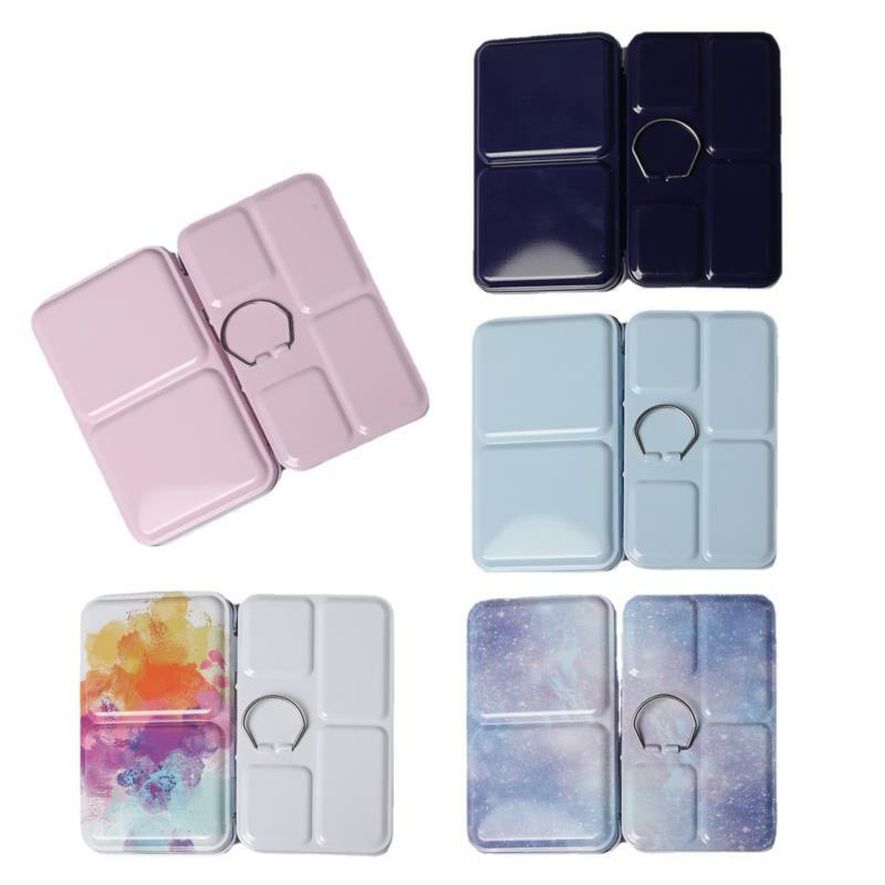 Half Pan Watercolor Tray Paint Tin Box Empty Palette Painting Storage ...