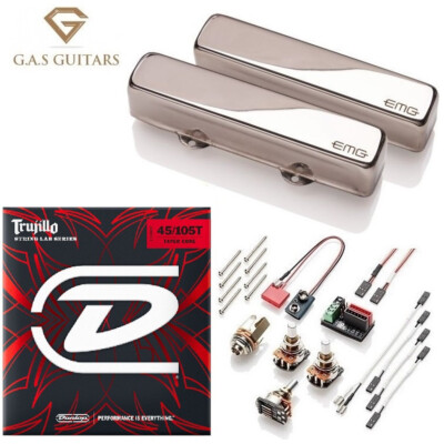 EMG Robert Trujillo RT Rip Tide Set Chrome Jazz J Pickups Pots SIGNATURE STRINGS | eBay