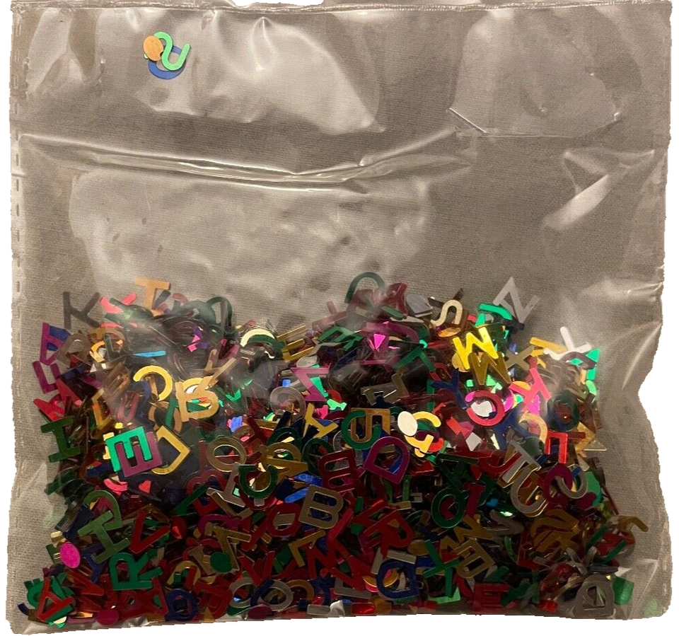 CONFETTI LETTERS, 2 PACKAGES - ALPHABET | eBay