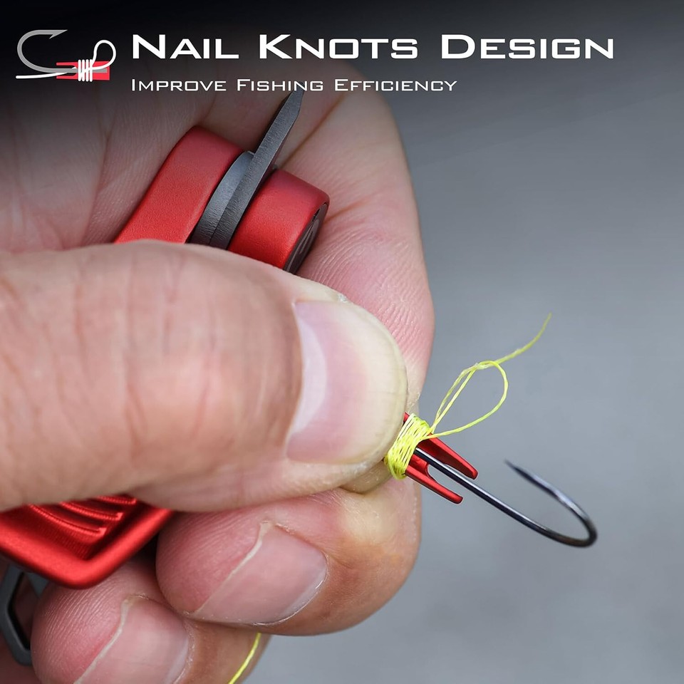 GOMEXUS Sharkbite Fishing Line Cutter with Retractors and Fishing Knot ...