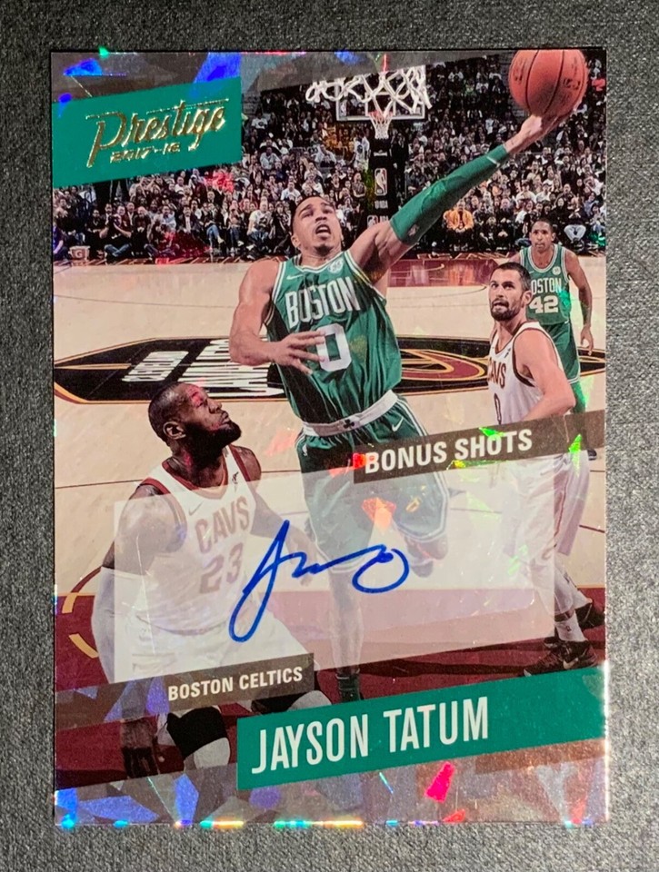 2017-18 JAYSON TATUM PANINI PRESTIGE BONUS SHOTS CRYSTAL AUTOGRAPH RC ...