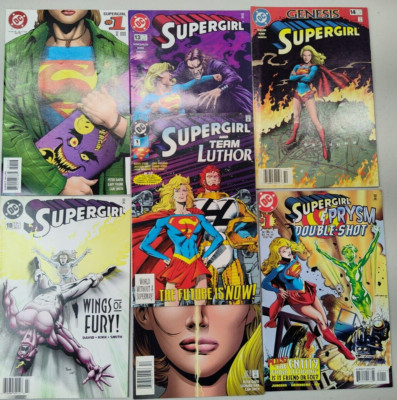 Supergirl #1,13,14,16,18 & Double Shot #1 & Team Luthor #1 DC 1996-98 ...