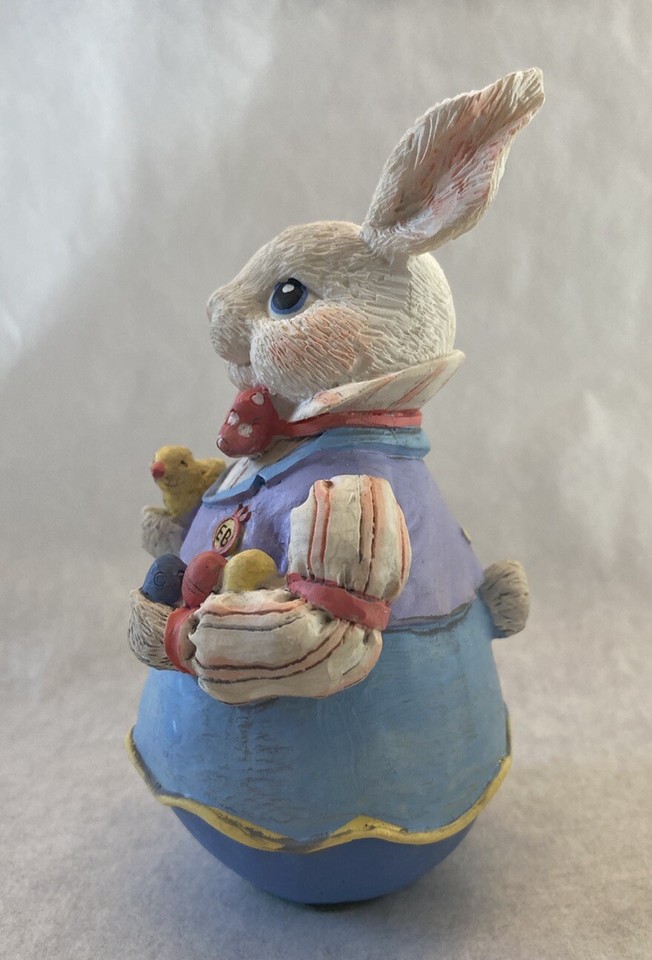Vintage Easter Bunny Roly Poly Figure | eBay