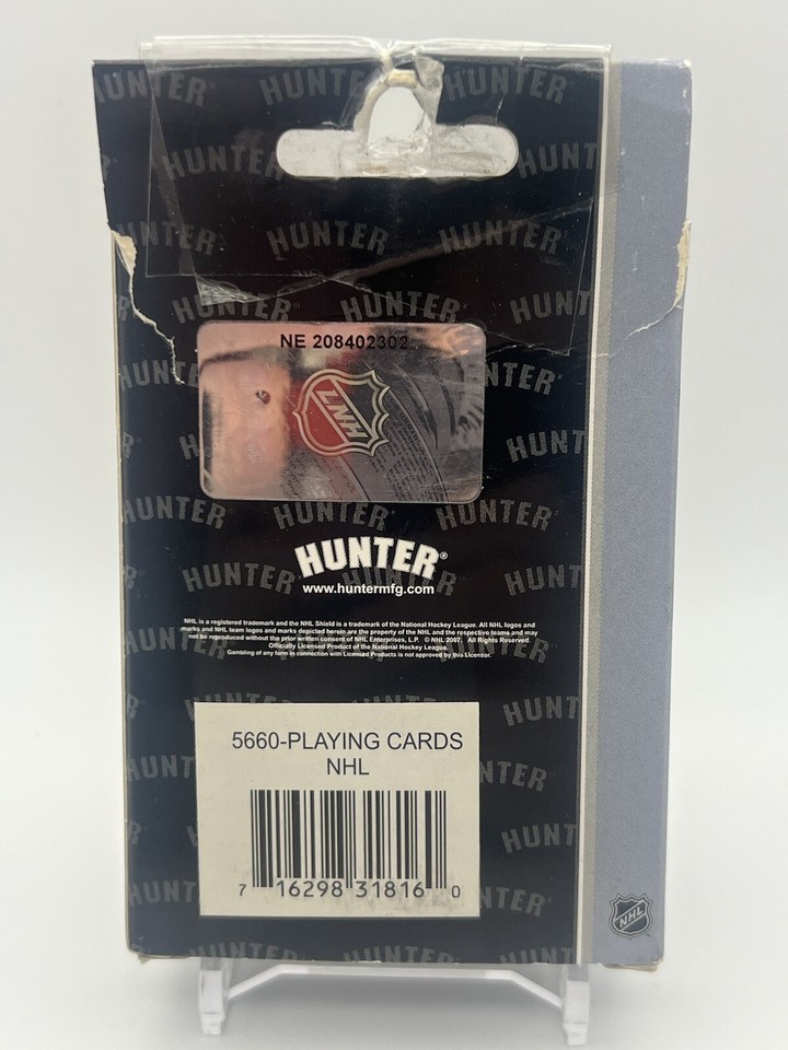 Hunter NHL Licensed Sealed Deck of PLAYING CARDS Chicago Blackhawks NEW ...