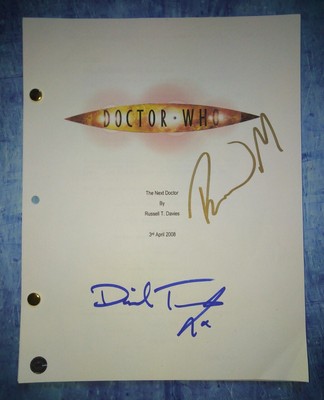 David Tennant & David Morrissey Signed Doctor Who Script COA The Next ...