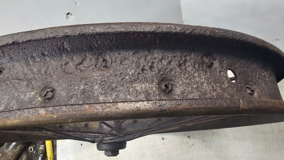 OE 1925-1927 J JD Front Wheel 3901-25 Springer 21" Harley Frame Axle ...