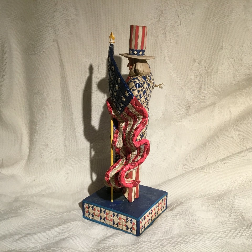 Disney Jim Shore Mickey & Uncle Sam AMERICAN ORIGINALS Figurines Figure ...