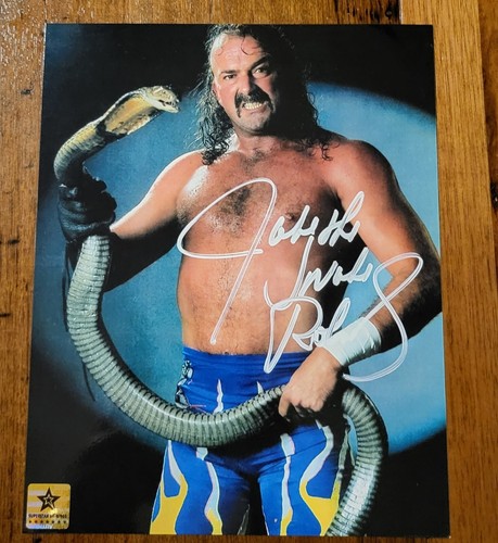 WWE WWF Jake The Snake Roberts signed autographed 8x10 with COA + photo ...