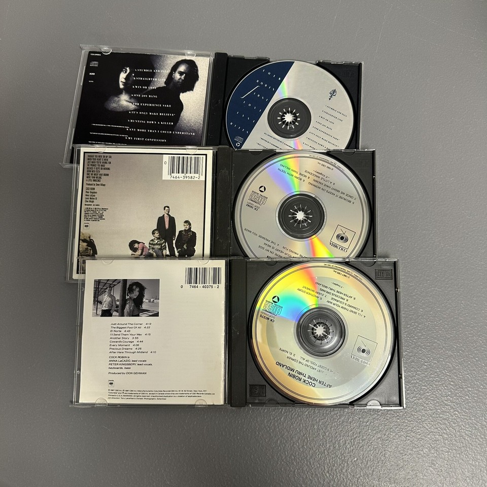 Cock Robin Cd Lot Of 3 First Love Last Rites / After Here Thru Midland ...