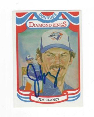 Signed Jim Clancy Toronto Blue Jays Donruss 1983 DK Diamond King Card ...