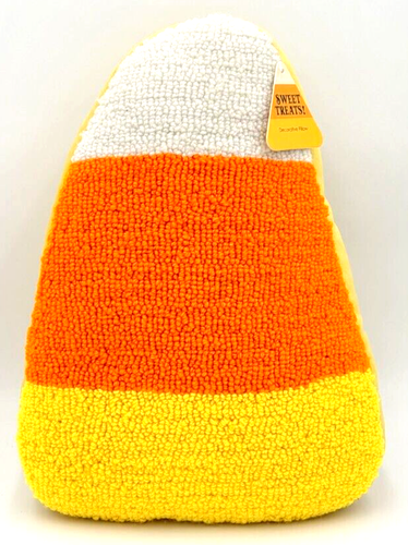 Sweet Treats Candy Corn Decorative Pillow Halloween Home Decor | eBay