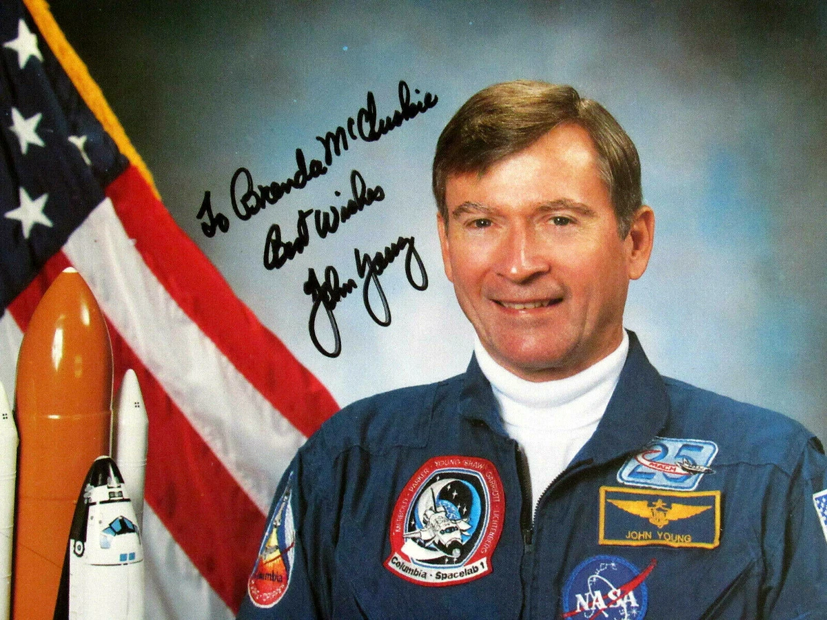 John Young Astronaut Autograph