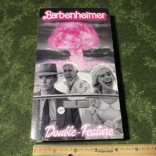 Barbenheimer Double Feature VHS Artpiece SEE DESC Barbie Oppenheimer | eBay