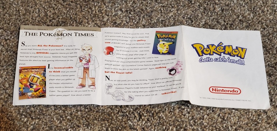 Pokemon Red Version Game Boy Advance Color Complete Box Manual CIB ...