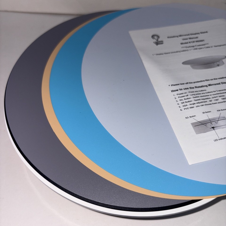 Motorized Rotating Display Stand, 7.87inch /17.6lbs Load, 360 Degree ...