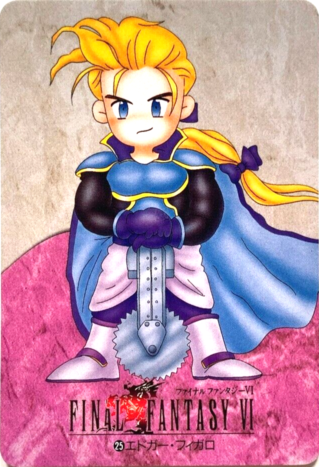 Edgar Roni Figaro FINAL FANTASY VI FF6 SQUARE japanese 1995 card Bandai ...