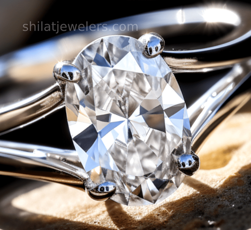 lab grown 2 ct diamond engagement ring oval 14k | eBay