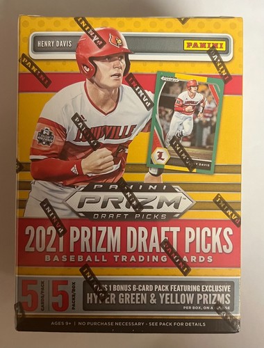 2021 Panini Prizm Draft Picks Baseball NEW Sealed Blaster Box Hyper ...