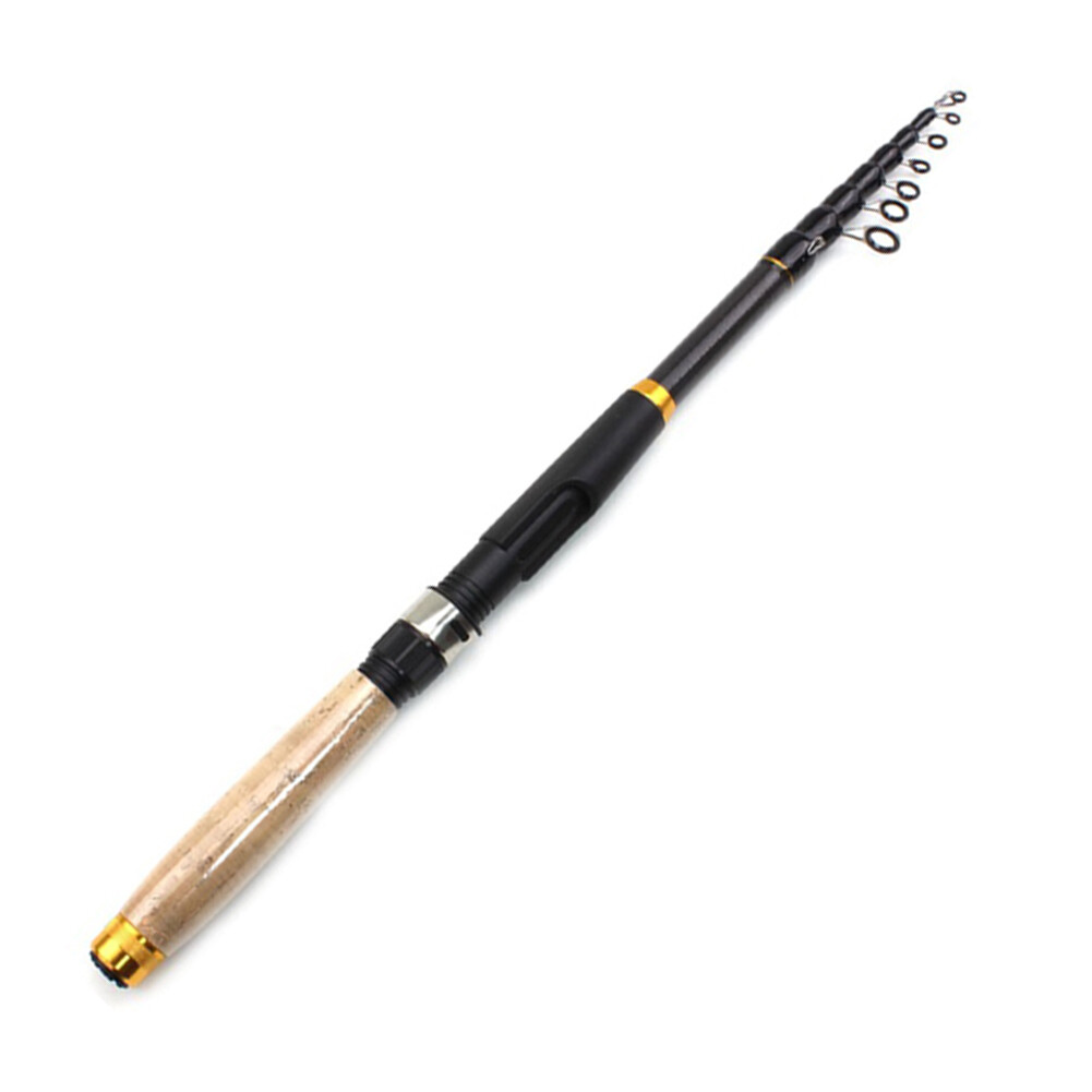 Telescopic Fishing Rod Carbon Fiber Short Sea Pole for Bass Trout ...