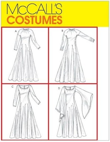 McCalls Costumes Sewing Pattern For Womens Medieval & Fantasy Dresses Size 6-12 | eBay