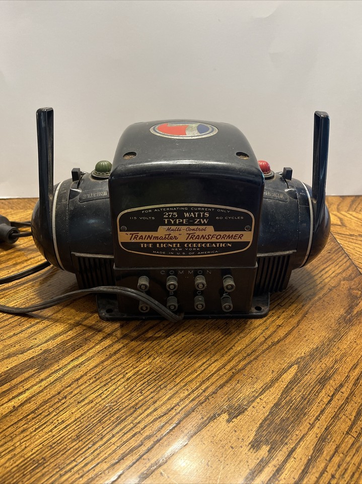 Vintage Postwar Lionel Model Trains Type ZW 250 Watts Transformer Turns ...
