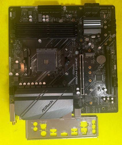 Cyber Power ASRock B550AM Gaming Micro ATX Motherboard AMD Socket AM4 ...