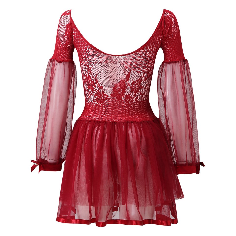 Women's Sexy Lingerie Babydoll Sleepwear Underwear Lace Nightwear Dress ...