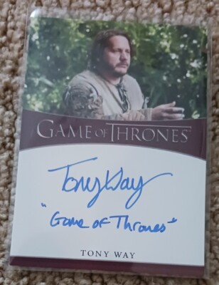 2022 Game of Thrones Complete Series Tony Way as Dontos Hollard Auto ...