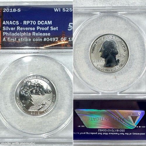 2018 SWI S25C RP 70 DCAM Silver Reverse Proof First Strike Apostle ...