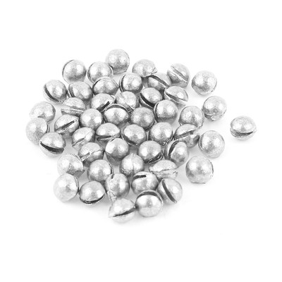 5mm Dia Gray Reusable Round Lead Split Shots Fishing Sinkers 50Pcs 1g ...