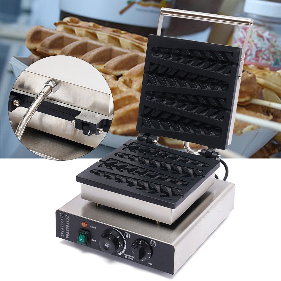 Electronic Waffle Maker Commercial Electric Lolly Waffle Stick Baker ...