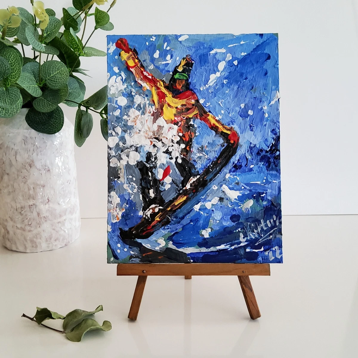 Snowboard Art Painting