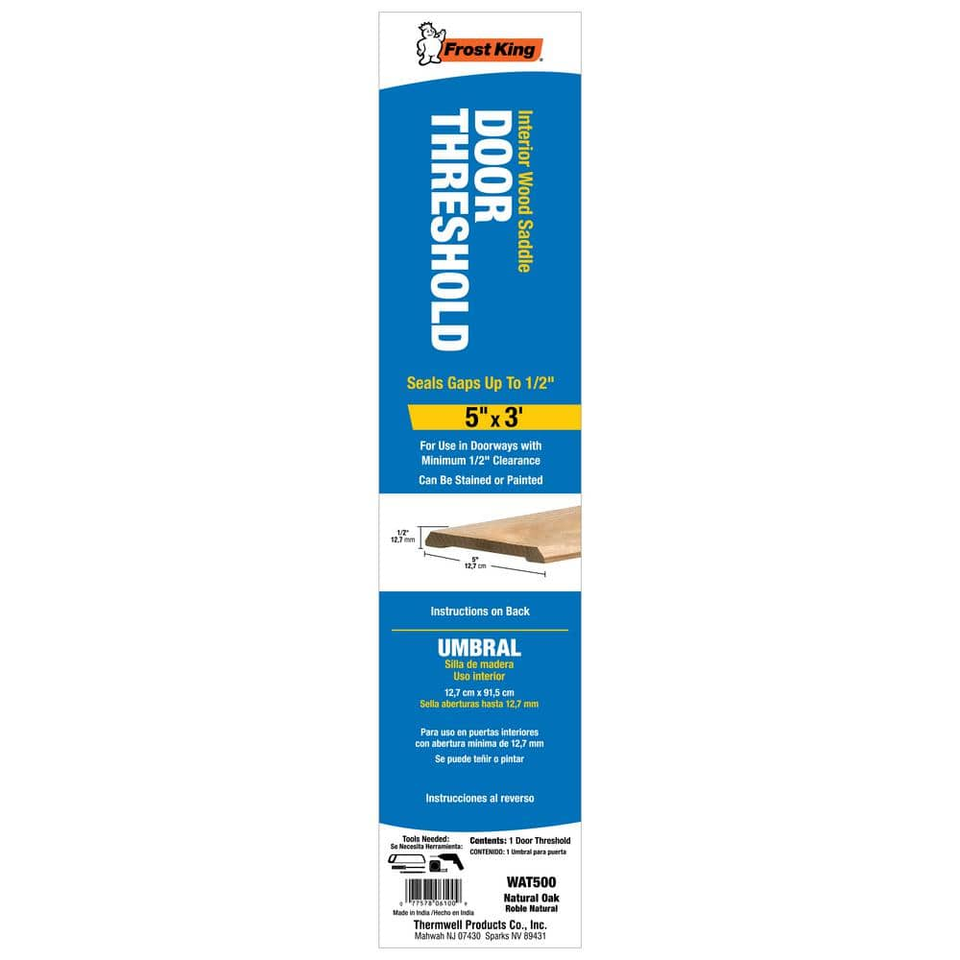 5 In. X 1/2 In. Wood Interior Threshold | eBay