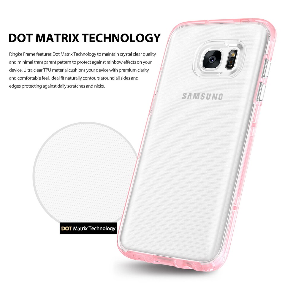 For Samsung Galaxy S7 Edge Ringke [FRAME] Clear Back Advanced Bumper ...