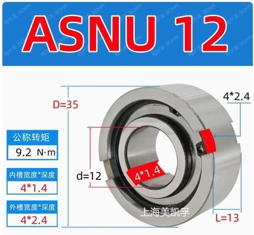 1Pcs ASNU12 TFS12 NFS12 12x35x13mm One Way Clutch Bearing | eBay