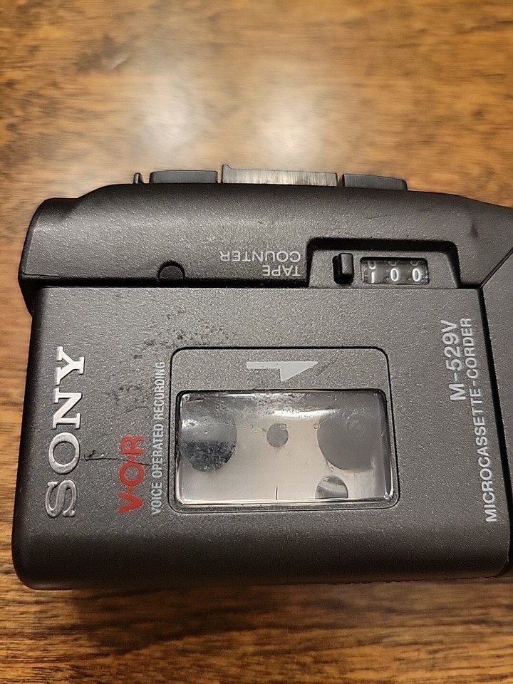 Sony M-529V VOR Voice Operated Microcassette-Corder Recorder VTG AS IS ...